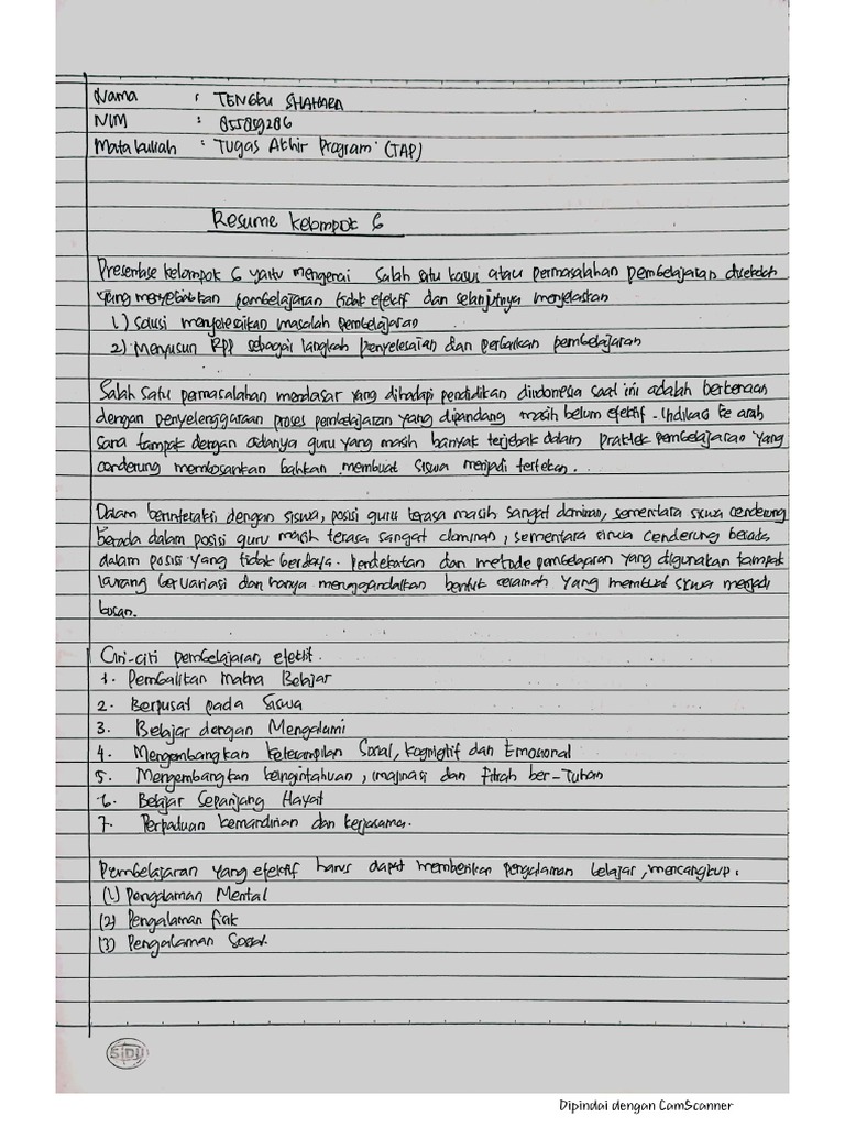 Resume Tap 6 | PDF