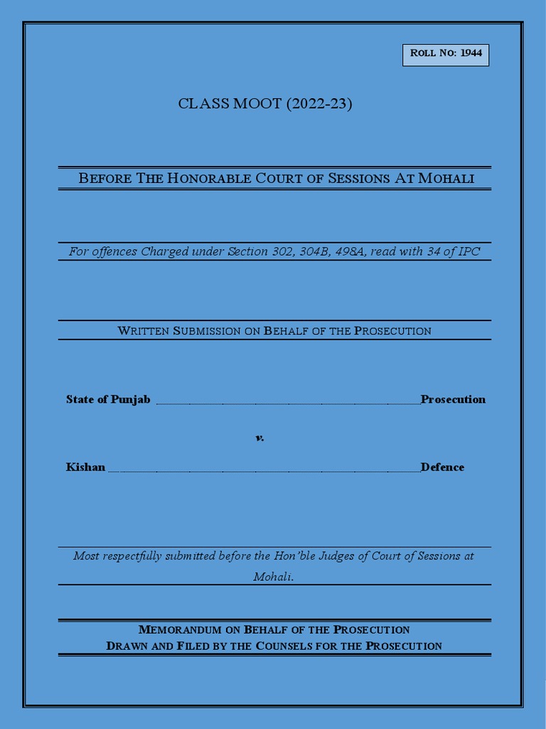 Moot Memorial | Download Free PDF | Mens Rea | Crimes