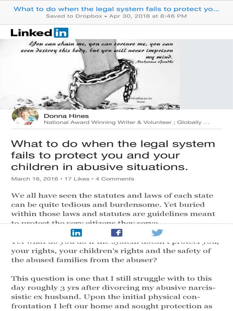 Legal System Failures in Abuse Cases | PDF