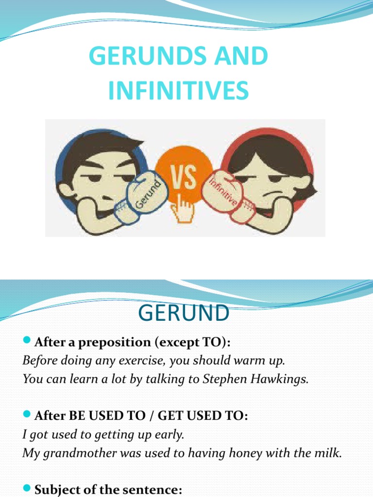 Gerunds and Infinitives | PDF | Verb | Language Mechanics