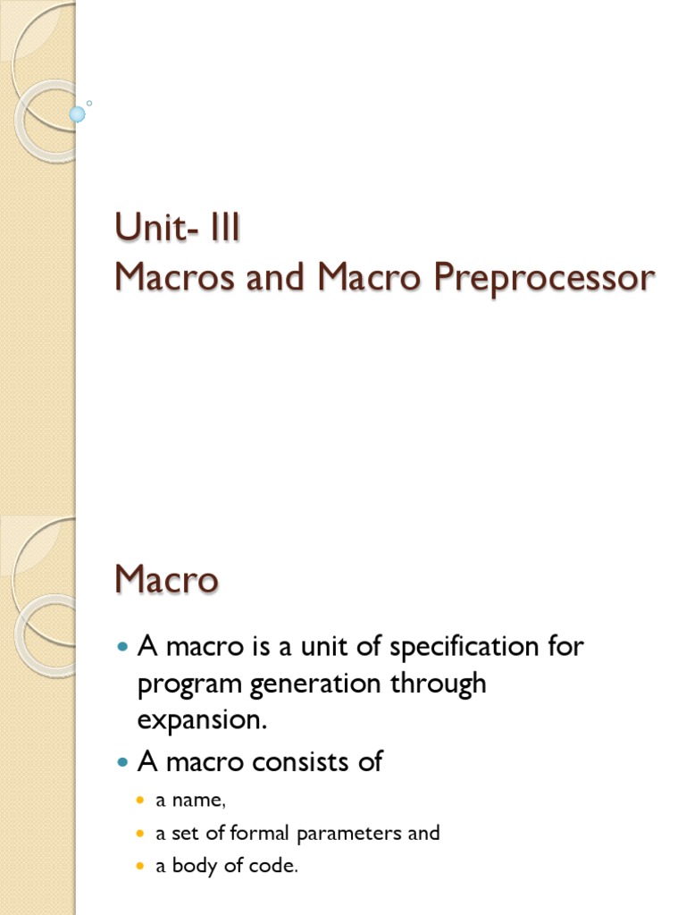 Unit 3 Macro1 Pdf Macro Computer Science Control Flow