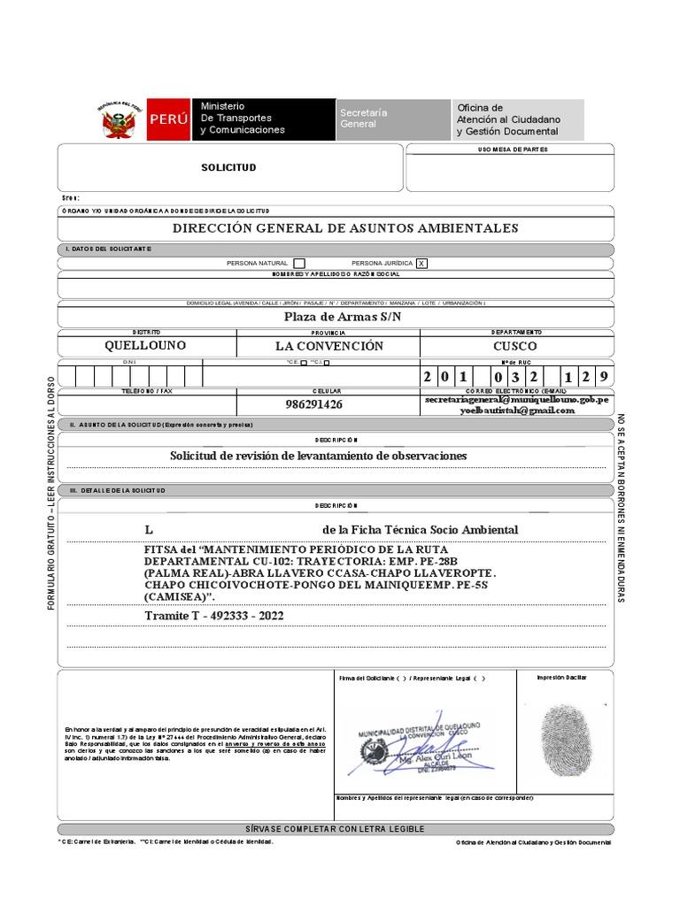 5 Solicitud MTC | PDF | Justicia | Crimen y violencia