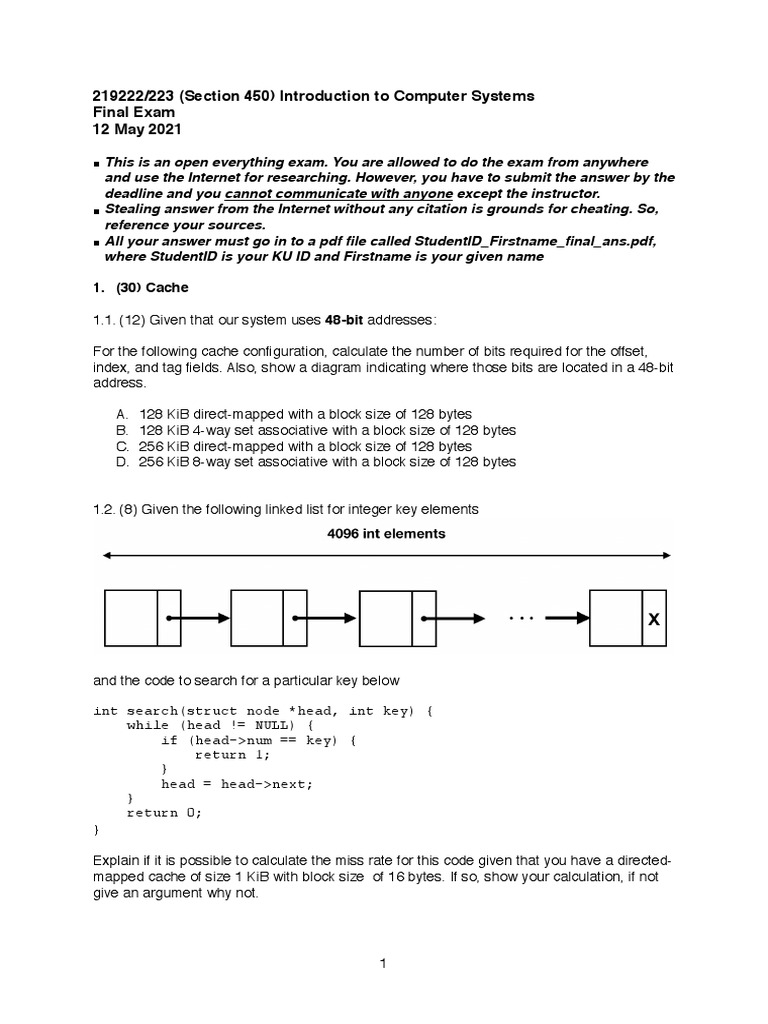 Final | PDF | Cpu Cache | Integer (Computer Science)