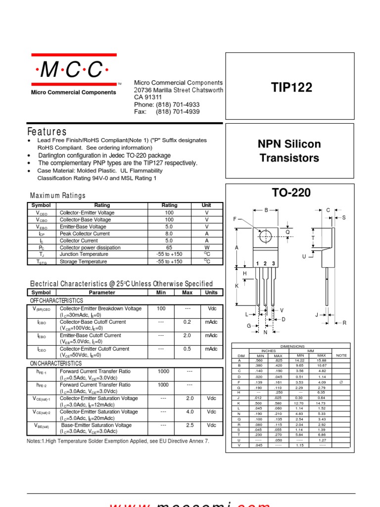 Datasheet | Download Free PDF | Bipolar Junction Transistor | Materials