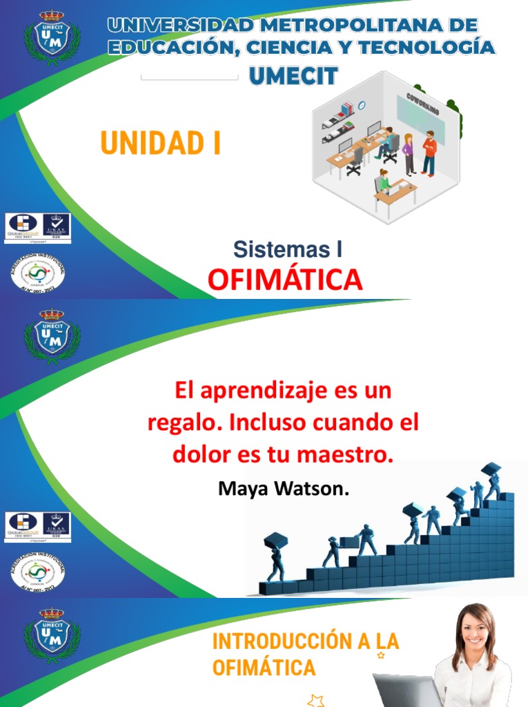 Introduccion A La Ofimatica - Unidad I | PDF | Informática | Unidad Central de procesamiento