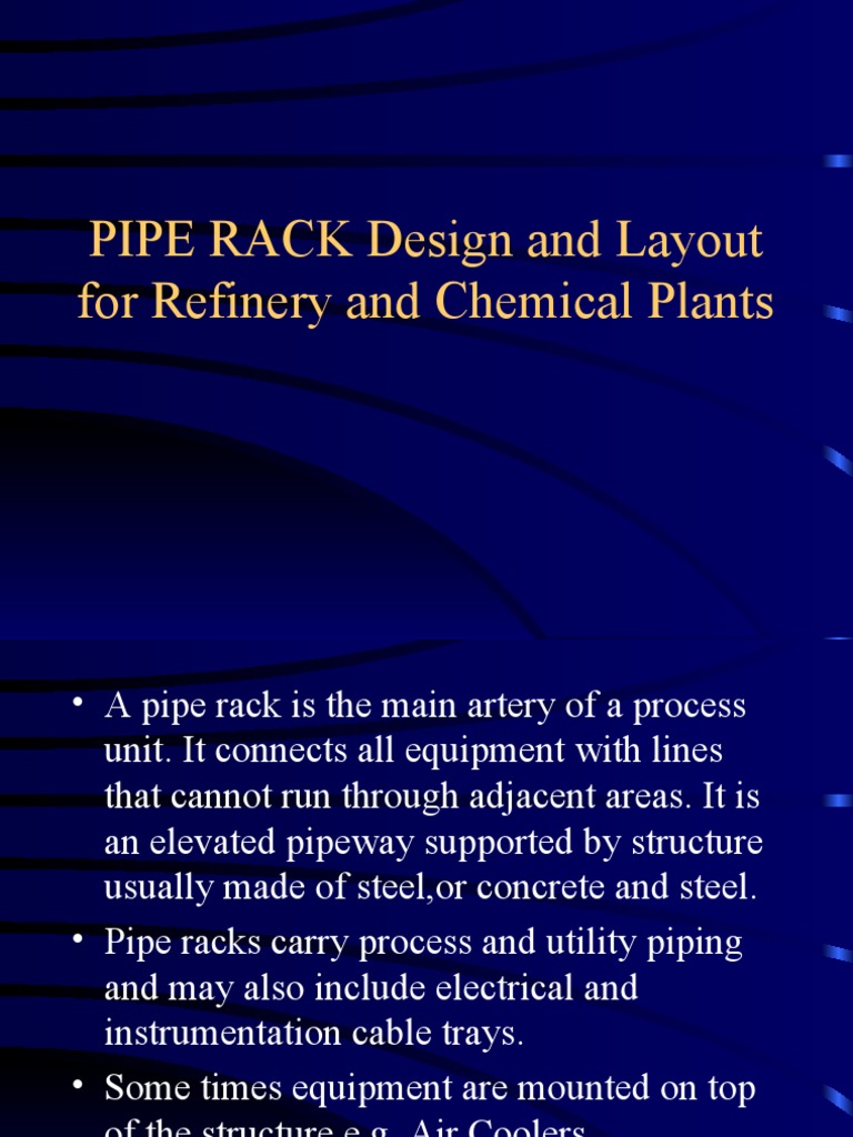 Guidelines for the Effective Planning and Design of Pipe Racks in ...