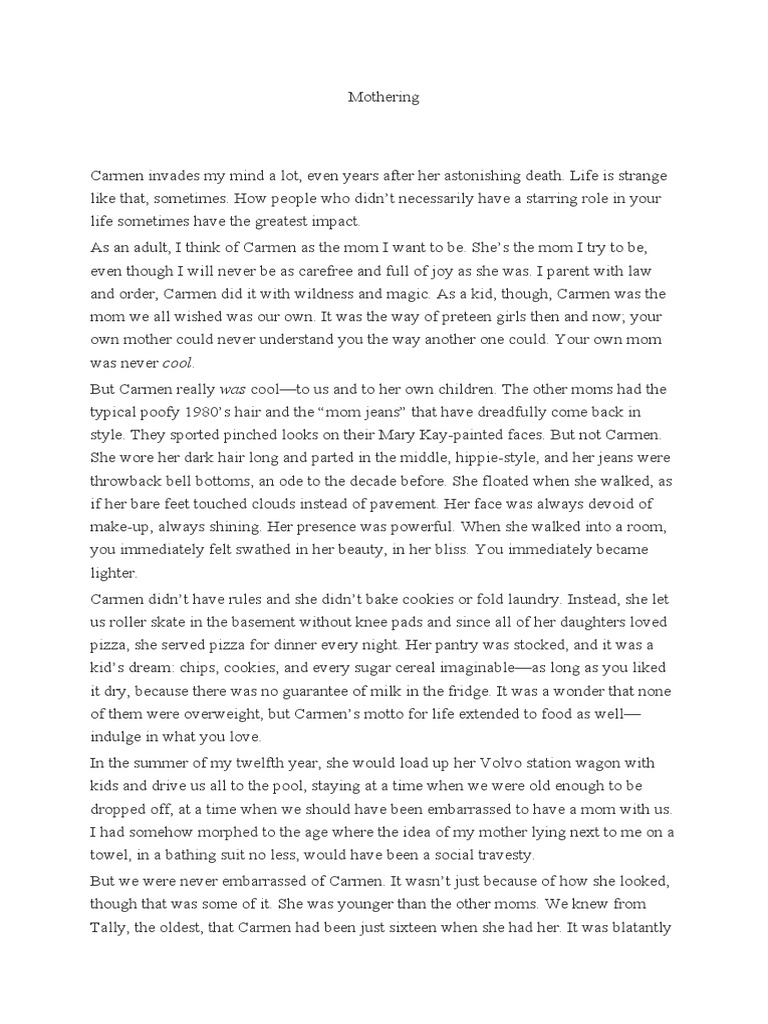 Mothering Pdf