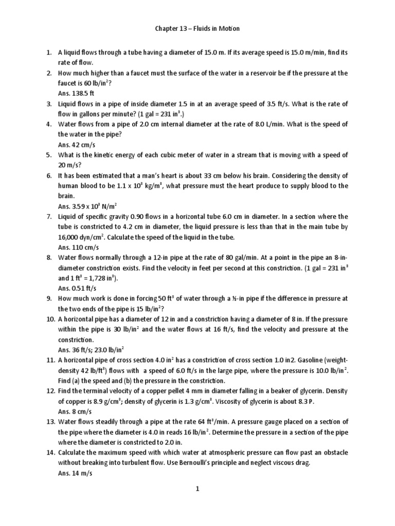 13 Fluids in Motion | PDF | Home & Garden