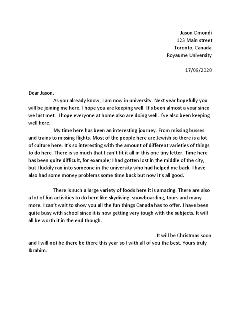 English Letter | PDF