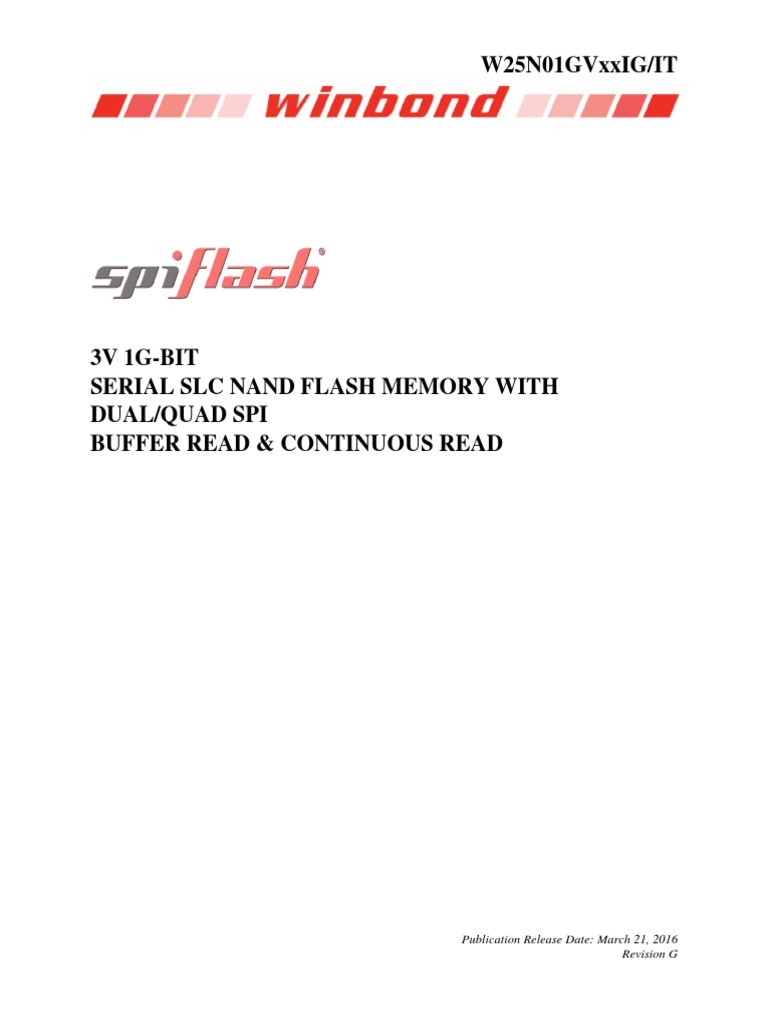 W25 N 01 Gvzeig | PDF | Flash Memory | Input/Output
