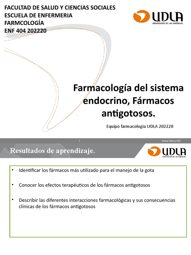Clase Farmacología Antigotosos | PDF | Droga anti-inflamatoria libre de ...