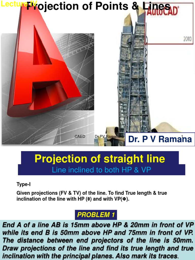 2.projection of Straight Line Problems | PDF