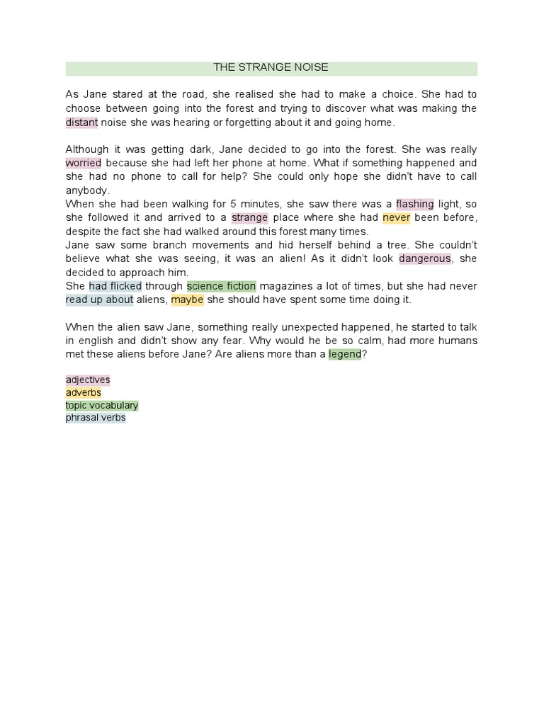 The Strange Noise | PDF