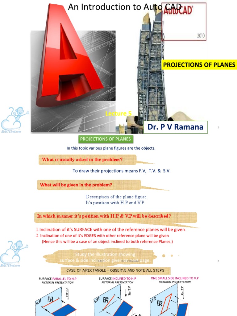 5.projection of Planes 2 | PDF | Geometric Objects | Euclidean Plane ...