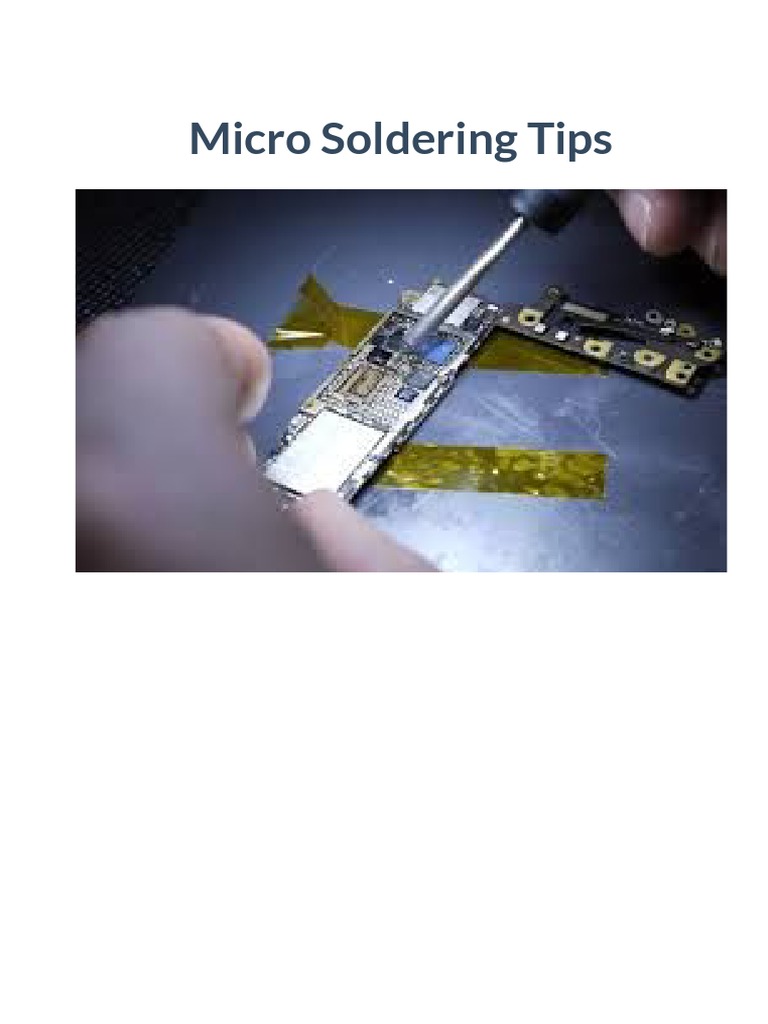 Micro Soldering Tips | PDF