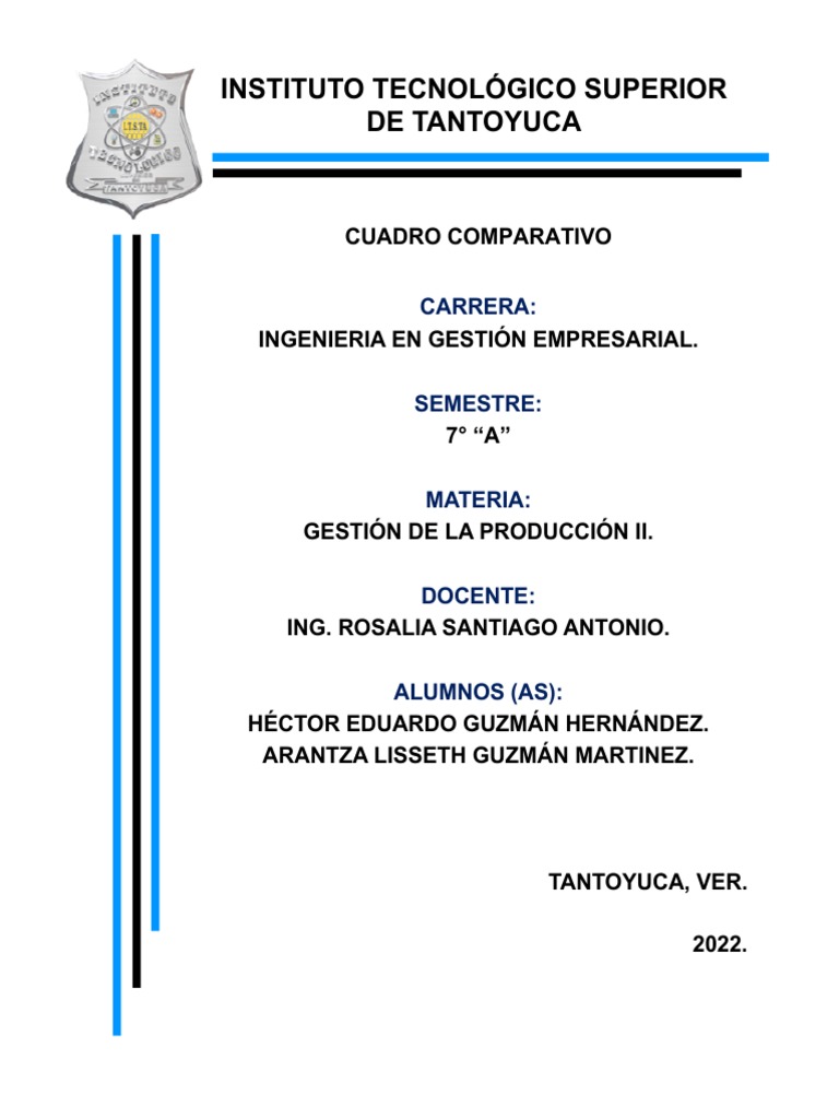 Tarea 1. Cuadro Comparativo | PDF | Lean Manufacturing | Business