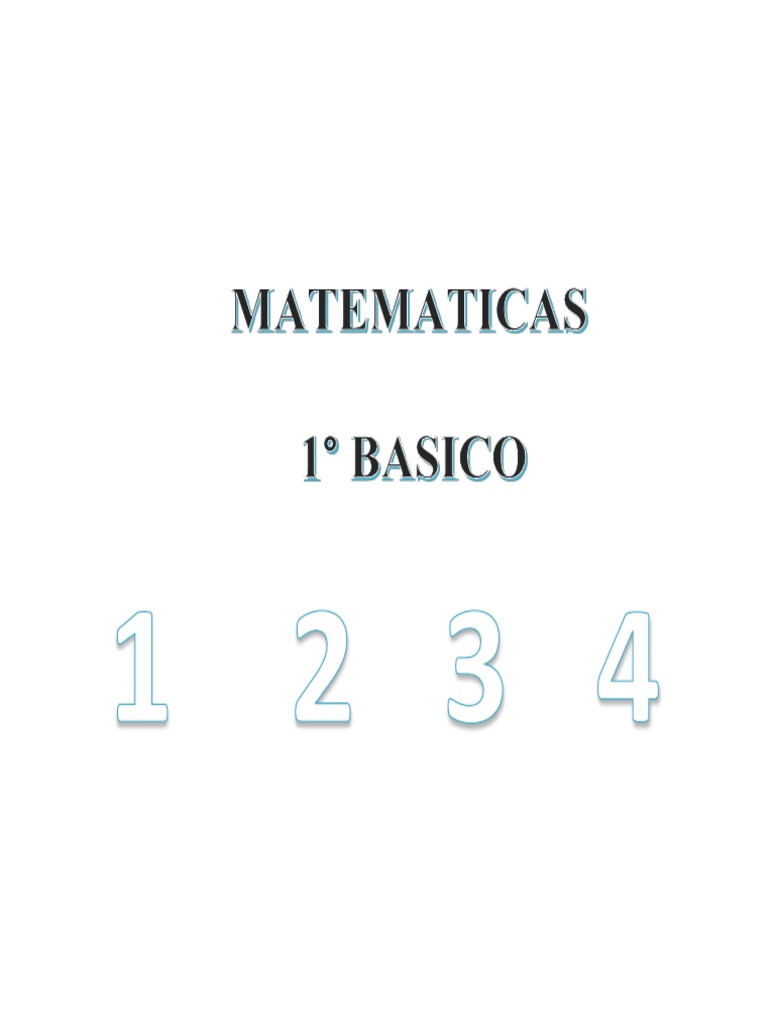 Cuaderno Matemáticas para Primero Básico | PDF