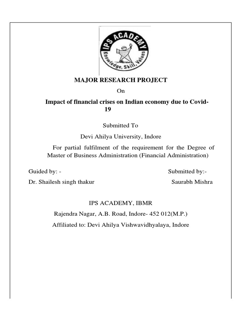 Saurabh Mishra MRP 2 | PDF | Fiscal Policy | Economic Growth