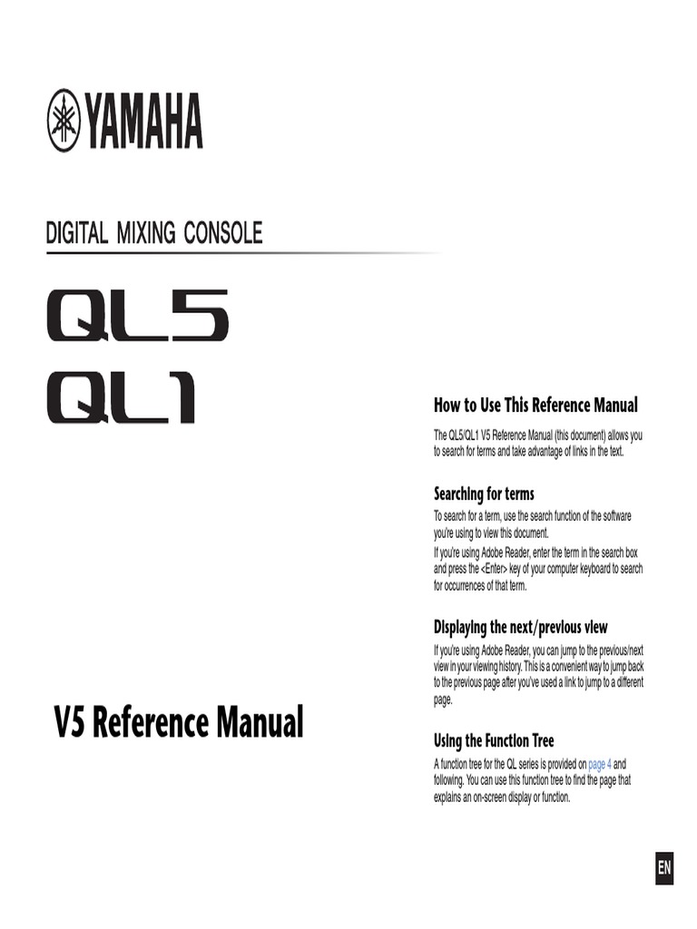 QL5 QL1 V5 Reference Manual | PDF