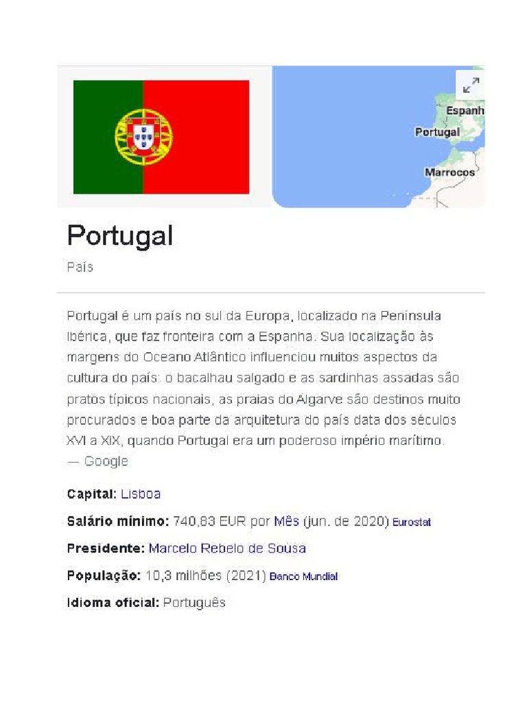 Dados Portugal | PDF