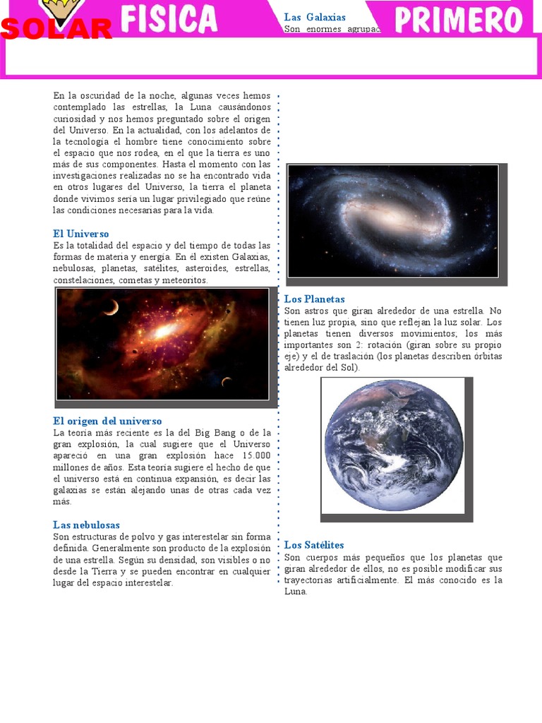 Componentes del Universo y Estrellas | PDF