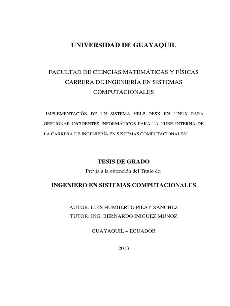 Implementacion de Help Desk en Linux | PDF