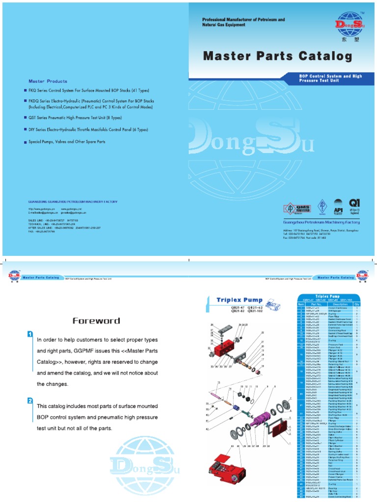 Master Parts Catalog | PDF
