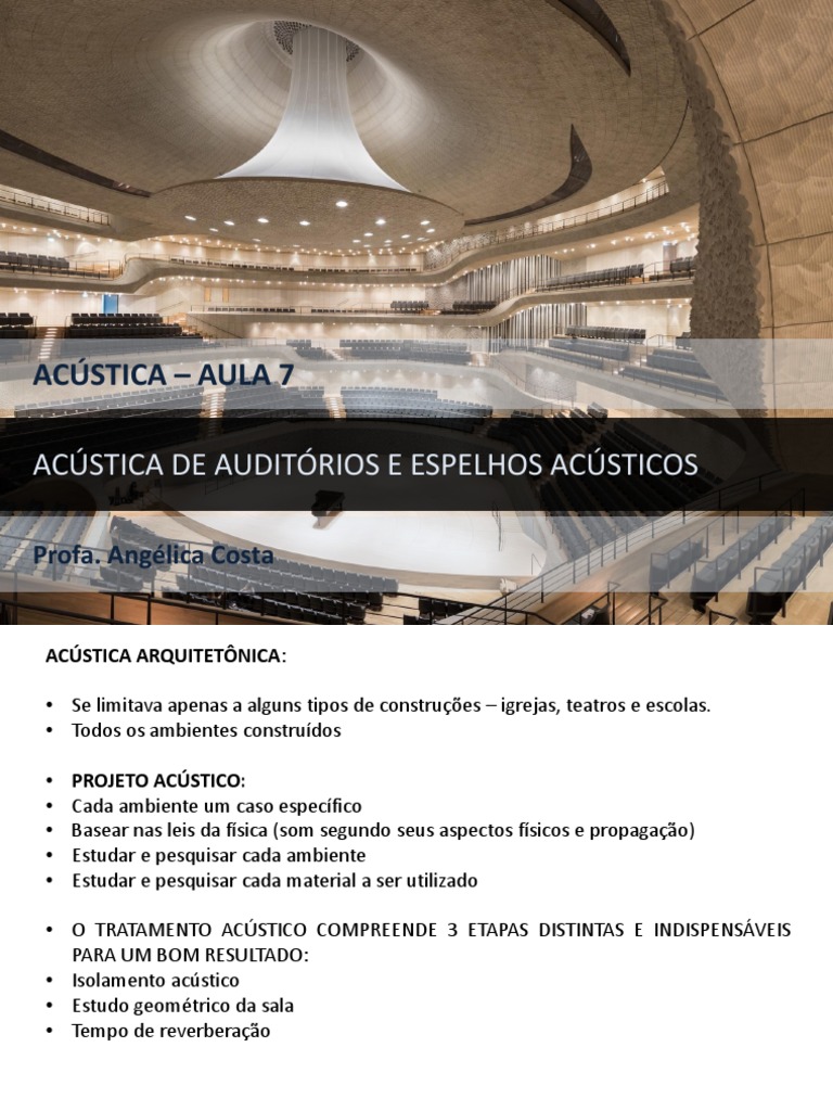 Aula Acústica | PDF | Acústica | Som