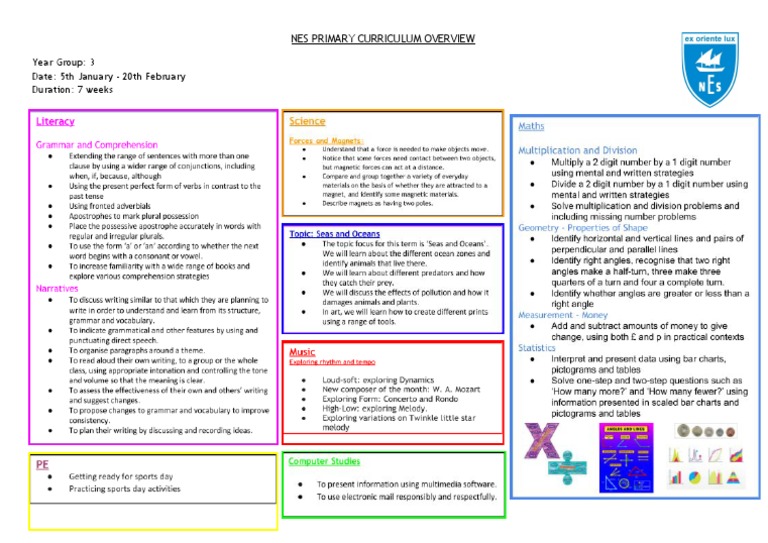 Curriculum Overview Term 2 January-February 2019 - 2020 | PDF