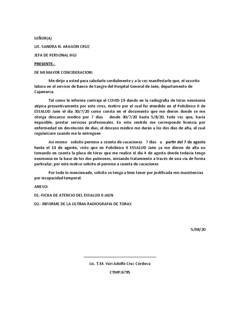 Justificacion de Inasistencias | PDF