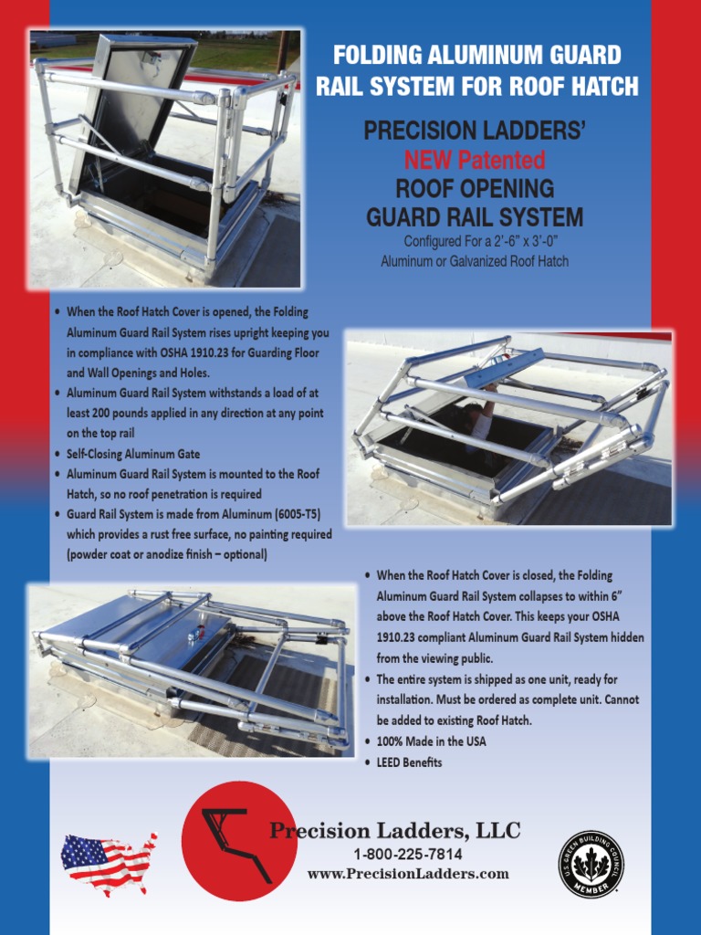 Precision Folding Guard Rail Brochure | PDF | Materials | Building Materials