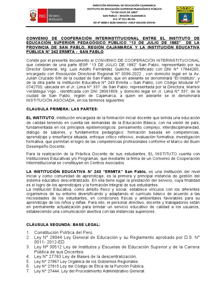 RD #00083-2020-Minedu-Vmgp-Digedd-Difoid | PDF | Educación más alta | Maestros