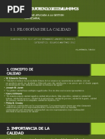 Unidad 1 - Filosofías de La Calidad | PDF | Calidad (comercial) | Business