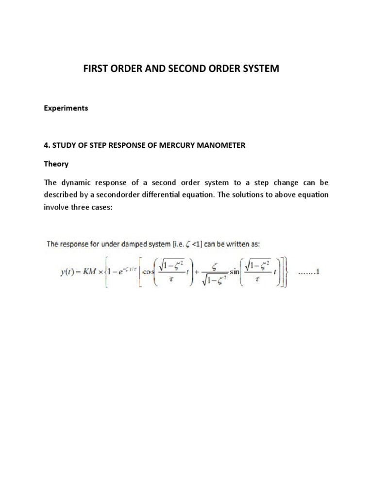 1st and 2nd Order PDC | PDF
