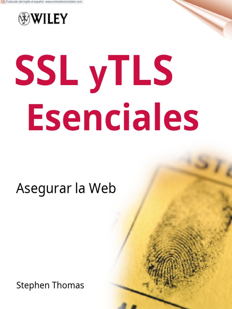 SSL TLS Essentials Securing The Web by Stephen A Thomas Z Lib Orgespañol | PDF | Transport Layer ...
