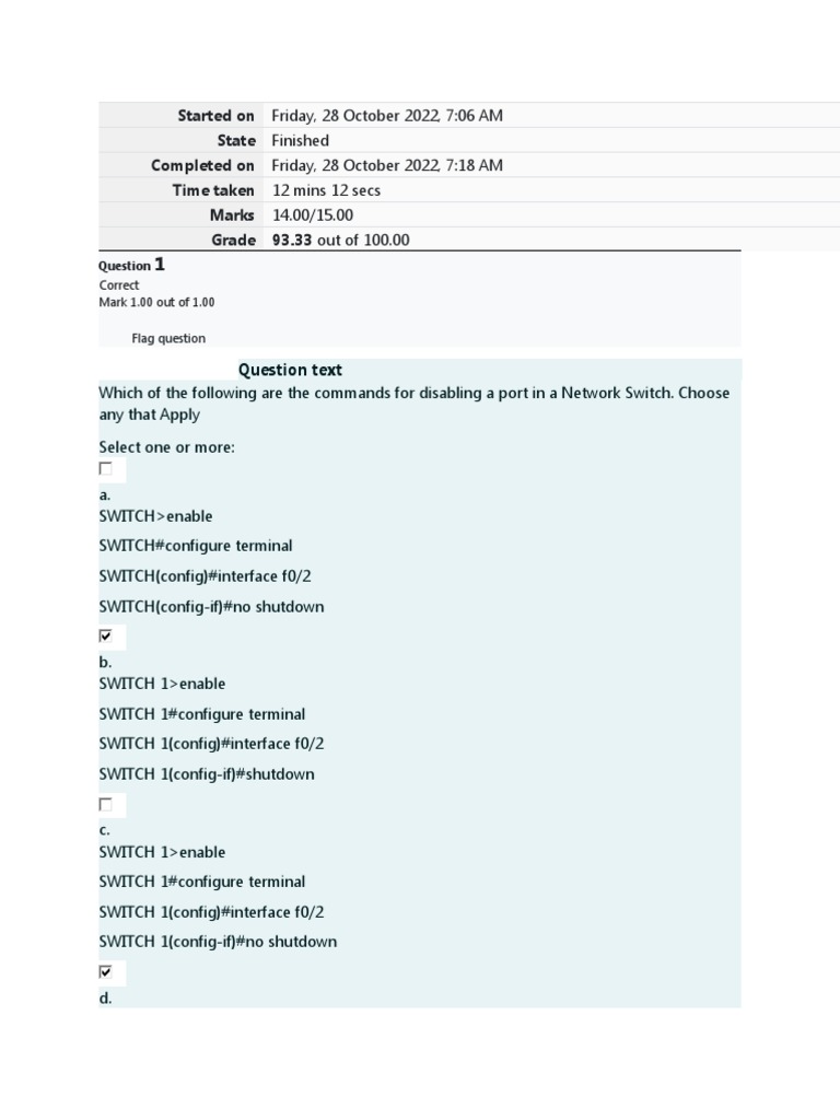 Network Security Midterm Quiz 1 | PDF | File System | Server (Computing)