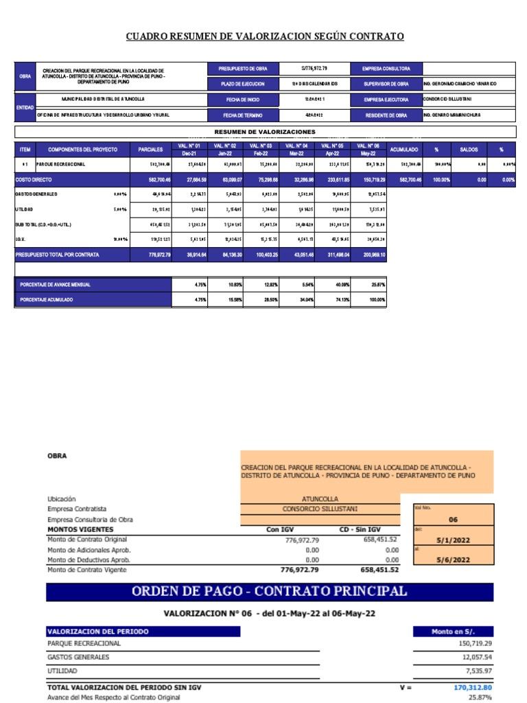 Orden de Pago | PDF