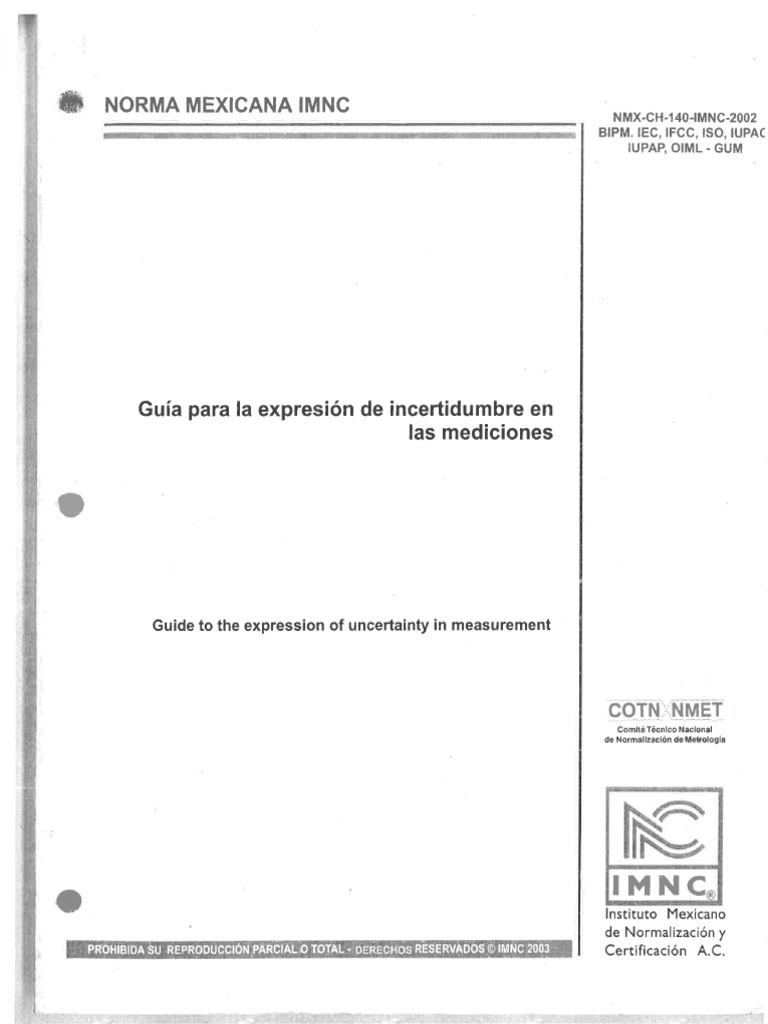 NMX - CH 140 Imnc 2002 | PDF