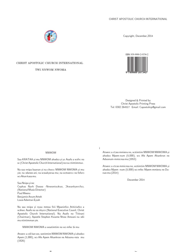 Cac Hymn Book Twi-1-1 | PDF