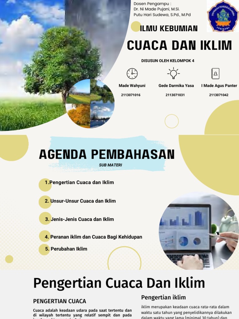 Presentasi Kelompok 4 Cuaca Dan Iklim-Dikompresi - Compressed (1) (1) - Compressed-Min (1) (1 ...