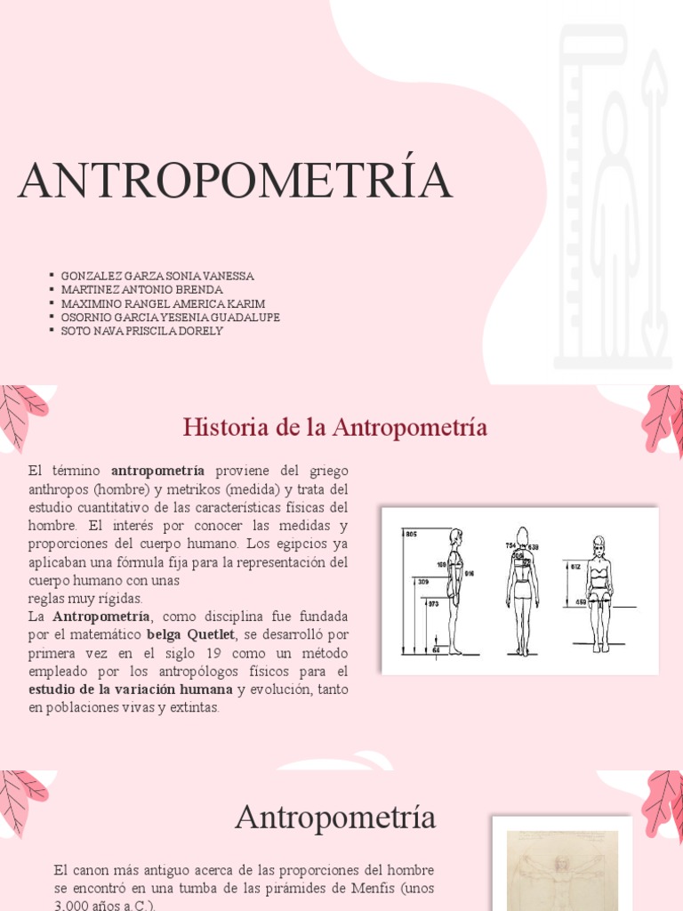 ANTROPOMETRIA | PDF | Antropometría | Factores humanos y ergonomía