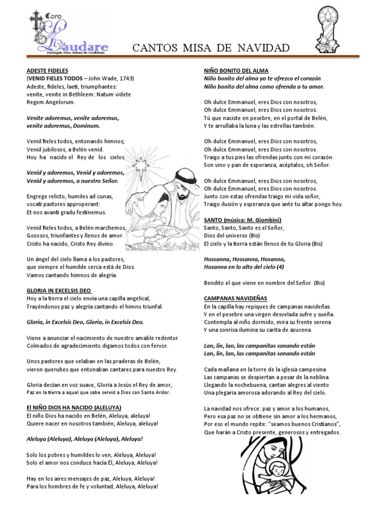 Cantos de Misa de Navidad | PDF | Navidad | María, madre de Jesús