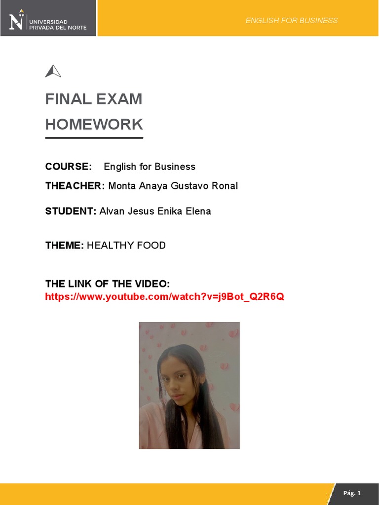 EXFINAL English+For+Bussiness +Alvan+Jesus+Enika+Elena | PDF | Foods | Brand