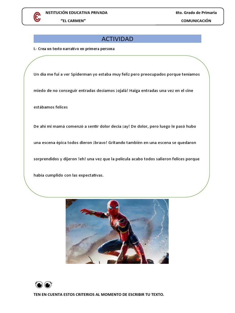 ACTIVIDAD Enunciados Oracionales y No Oracionales | PDF