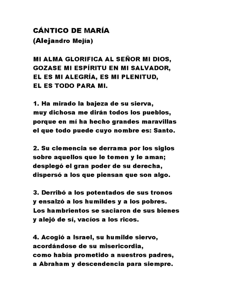 Cántico de María | PDF