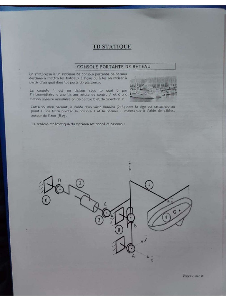TD Statique 1-1 | PDF