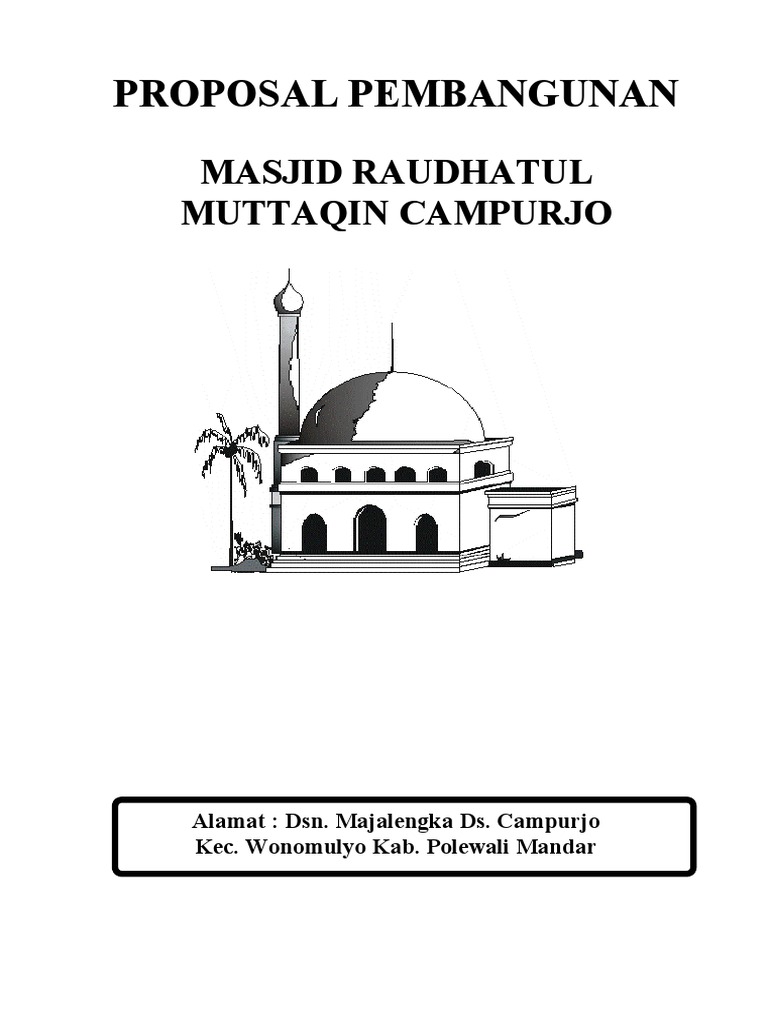 Proposal-Renovasi-Masjid Raudhatul Muttaqin | PDF