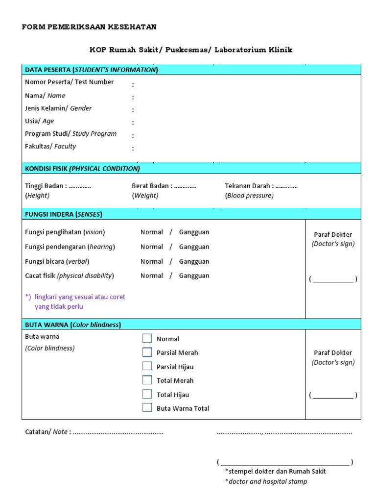 Form Pemkes Pasca 2022 1 | PDF