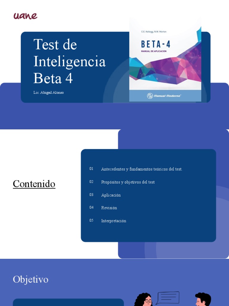 Test de Inteligencia Beta 4 | PDF | Escala de inteligencia para adultos ...