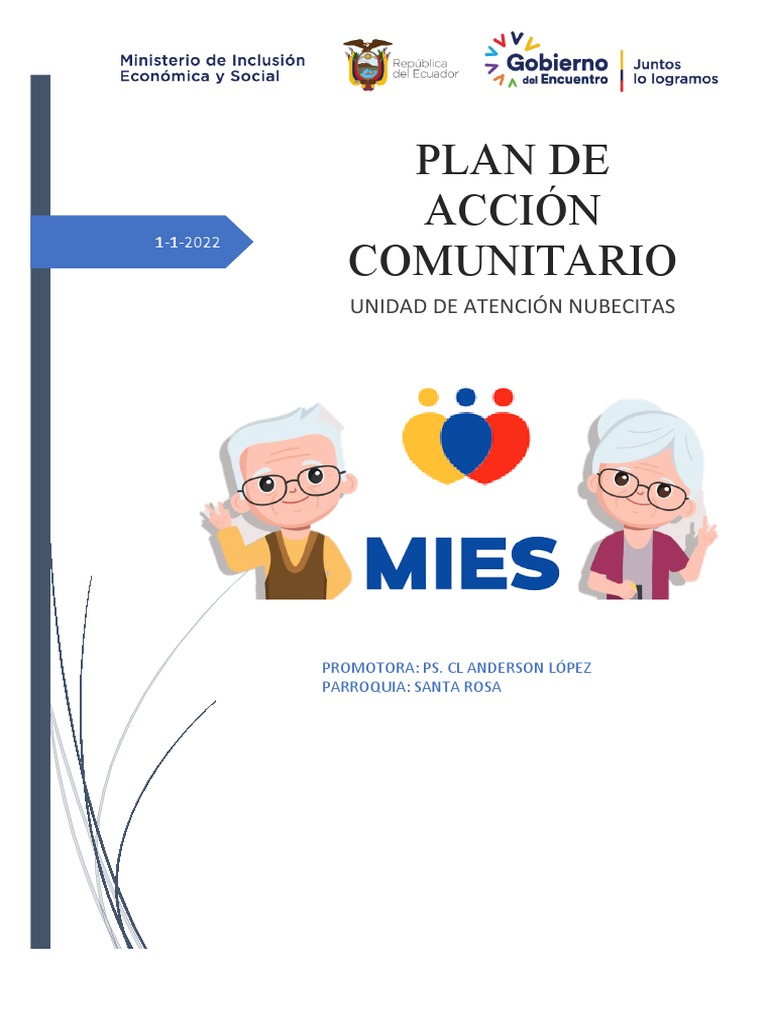 Plan de Acción Comunitario | PDF | Vejez | Adultos